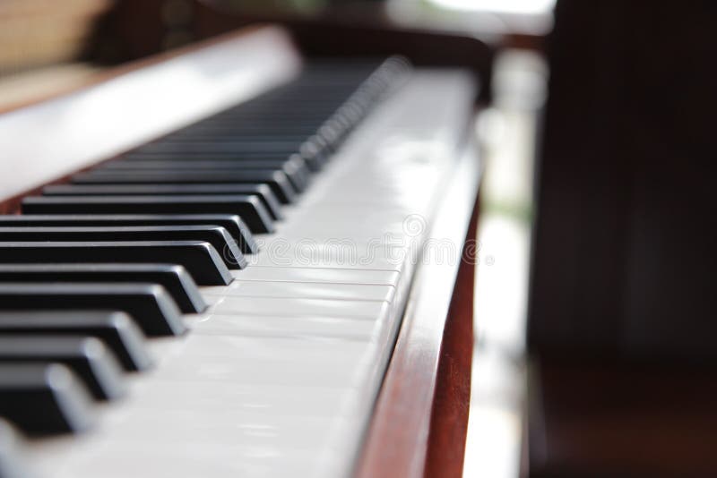 Keyboard of piano stock photo. Image of instrument, macro - 101918222