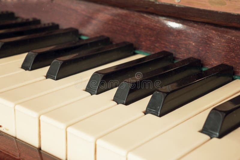 Keyboard Piano, Side View of Instrument Musical Tool. Stock Photo ...