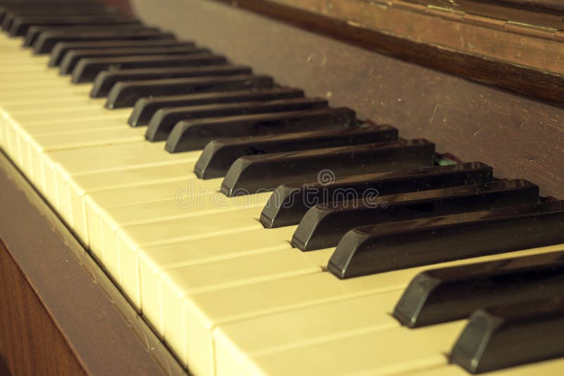 Keyboard Piano, Side View of Instrument Musical Tool. Stock Image ...