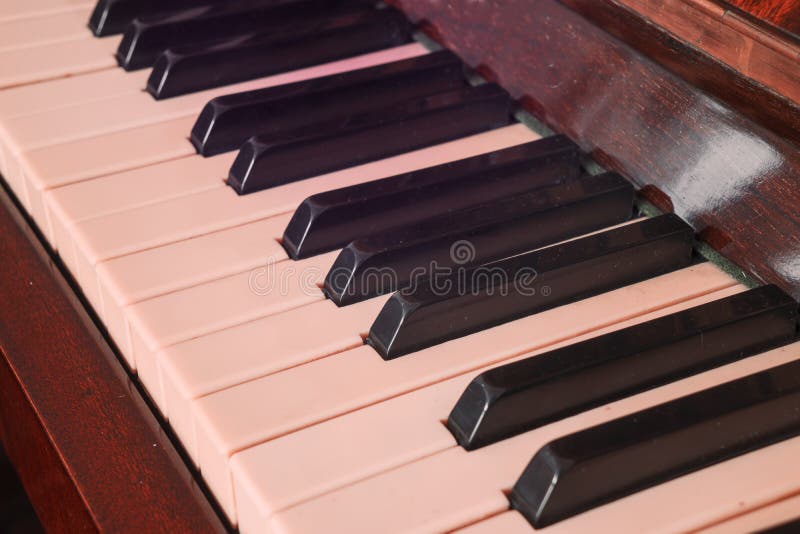 Keyboard Piano, Side View of Instrument Musical Tool. Stock Photo ...