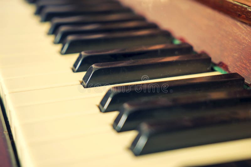 Keyboard Piano, Side View of Instrument Musical Tool. Stock Image ...