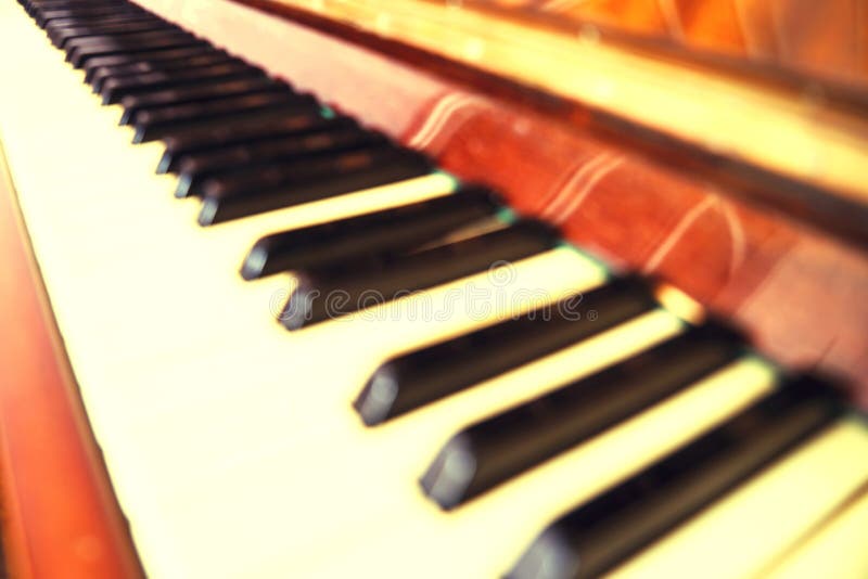 Keyboard Piano, Side View of Instrument Musical Tool. Stock Photo ...