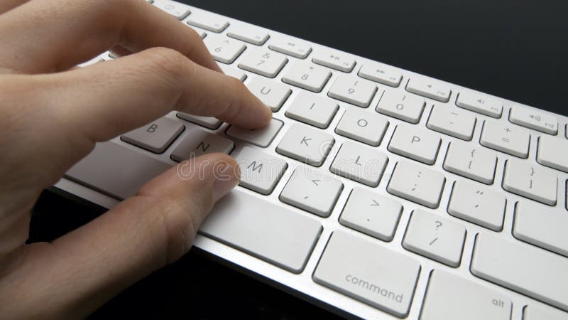 Keyboard Pressing stock photo. Image of keypad, nails - 13216628