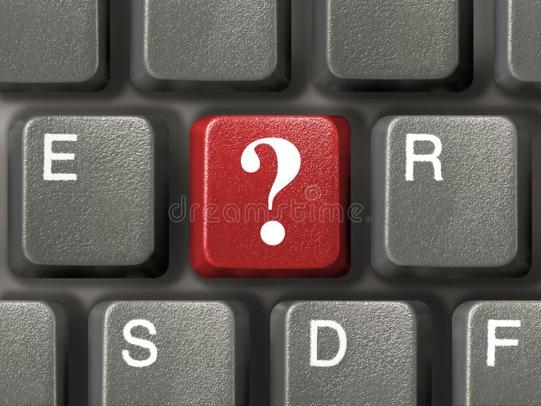 Keyboard with question key stock image. Image of feedback - 2322711