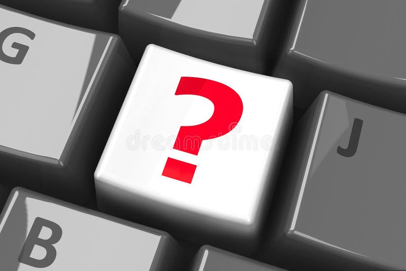 Keyboard question key stock illustration. Illustration of design - 51395145