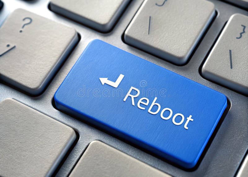 Keyboard Reboot Button, Representing the Concept of Restarting ...