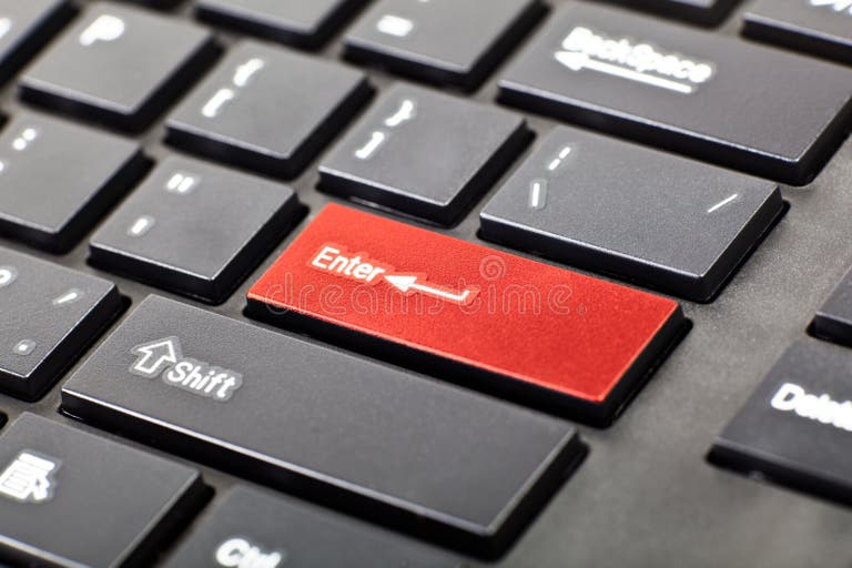 A keyboard with red button stock image. Image of concept - 21075423