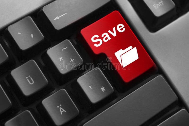 Keyboard Save stock image. Image of numbers, business, data - 480239