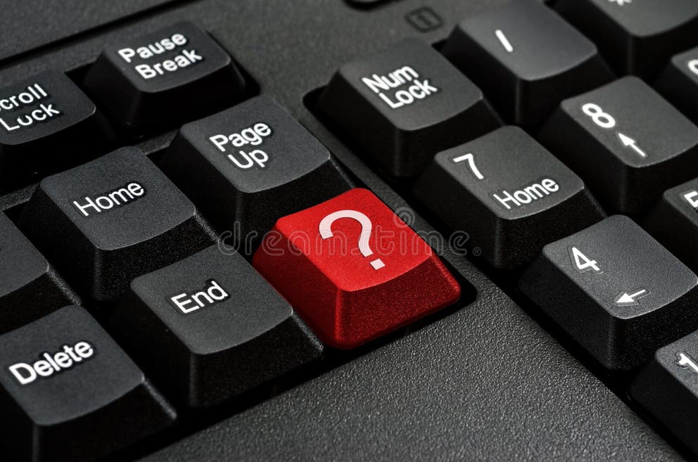 Keyboard - Red Key Question Mark , Business Concepts and Ideas. Stock ...