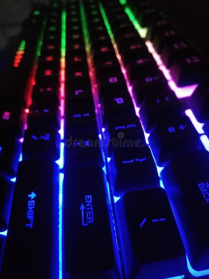 Keyboard rgb stock image. Image of keyboard, alat, komputer - 223617685