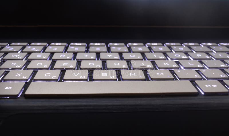 Keyboard with Russian Letters Stock Photo - Image of russian ...