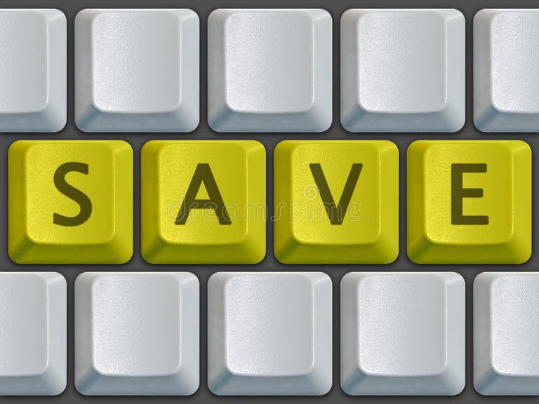 Keyboard Save stock image. Image of numbers, business, data - 480239