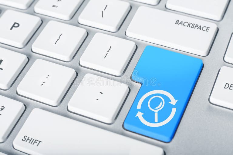 Keyboard search button stock photo. Image of information - 35645724