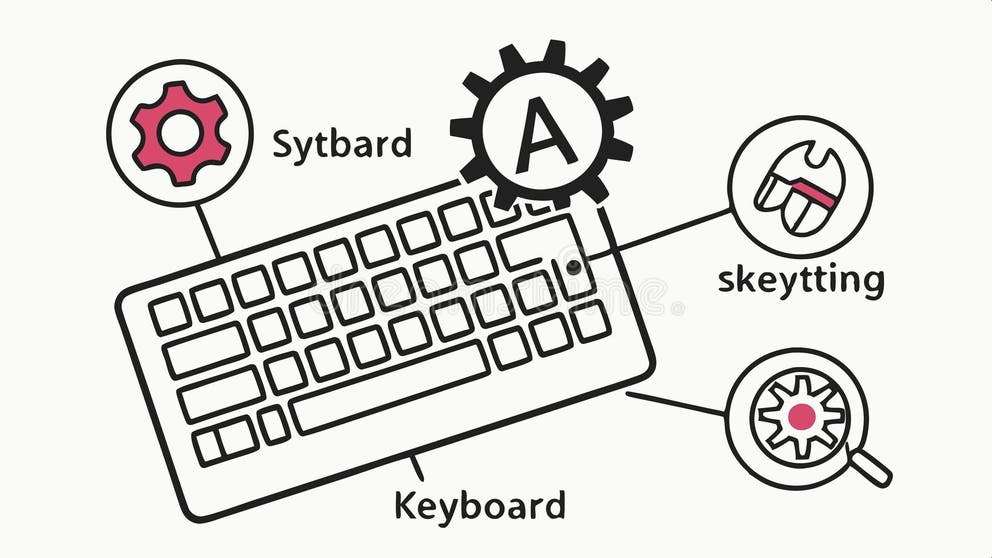 Keyboard Settings Interface Computer Input Device Configuration Tech 2862