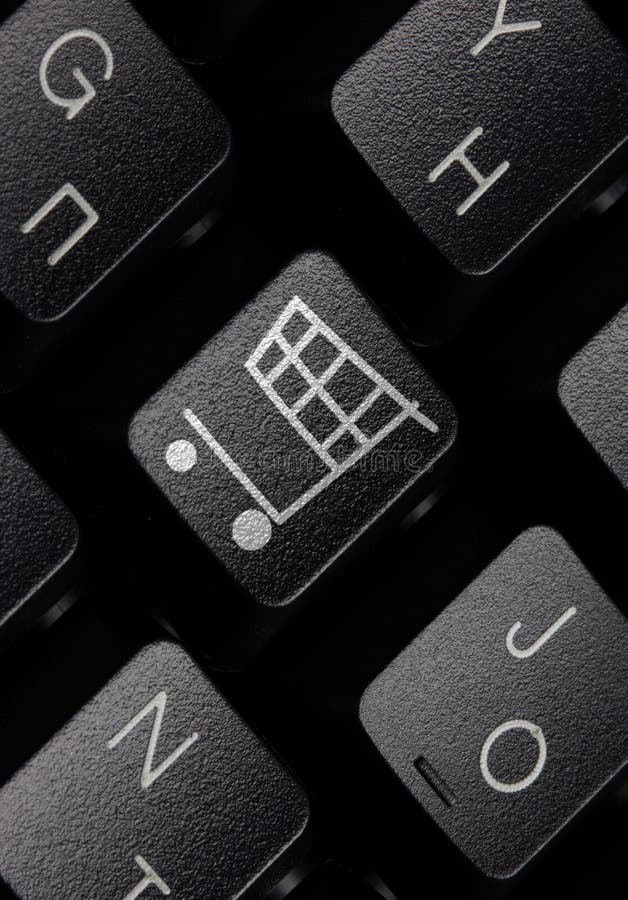 Keyboard with shopping key stock image. Image of keypad - 24016225