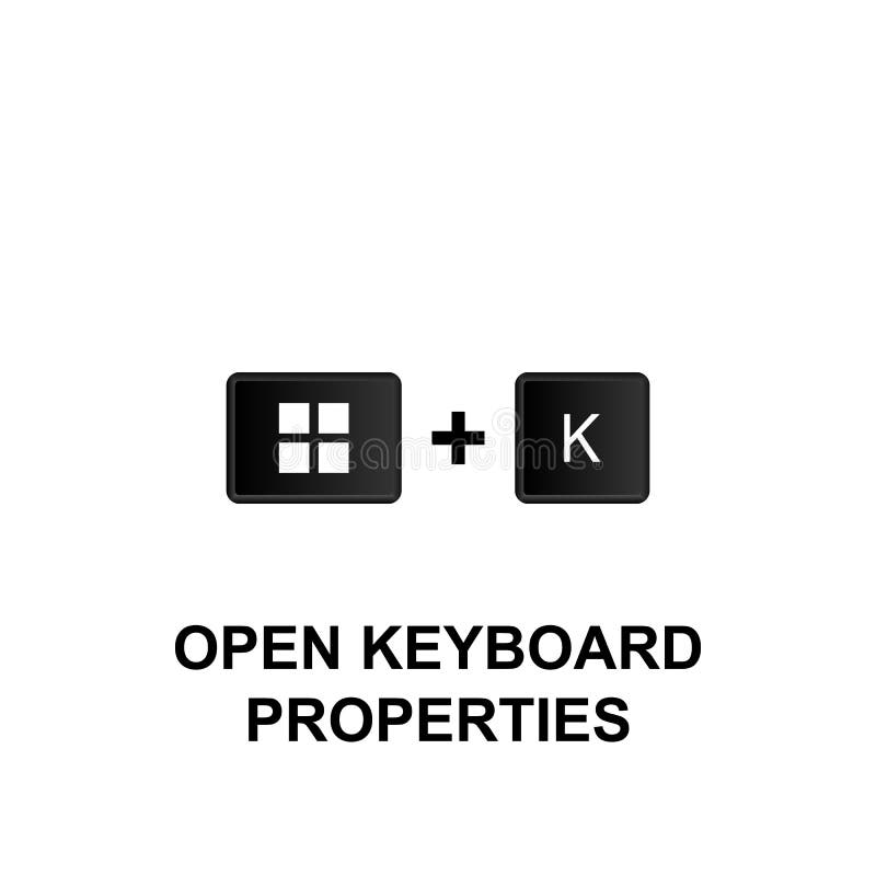 Keyboard Shortcuts, Open Keyboard Properties Icon. Can Be Used for Web ...