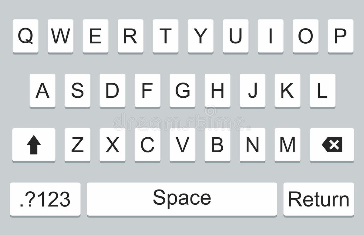 Qwerty Keyboard Stock Illustrations – 2,360 Qwerty Keyboard Stock ...