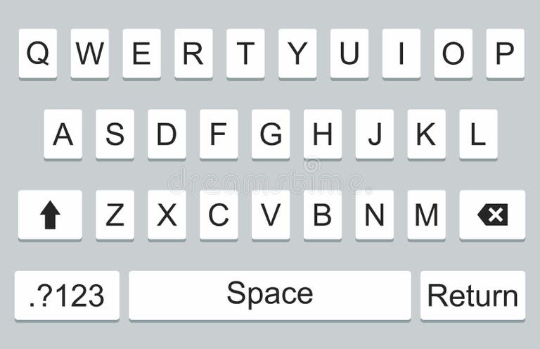 Qwerty Keyboard Stock Illustrations – 2,913 Qwerty Keyboard Stock ...