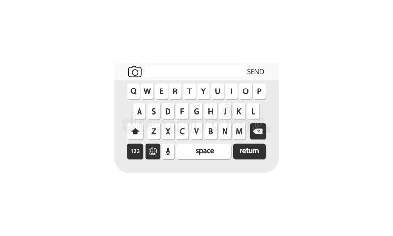 Keypad for Phone. Keyboard Template in Touchscreen Device Icon Set on ...