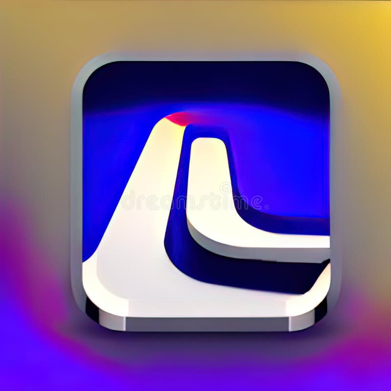 Keyboard Software App Icon. Generative AI. Stock Illustration ...