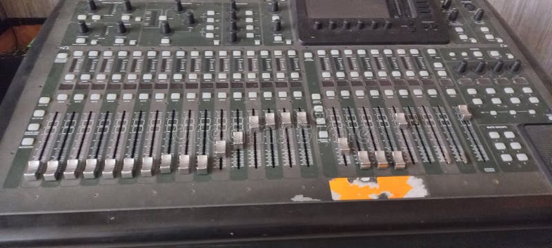 Keyboard Sound Control Sound System in the Room Stock Photo - Image of ...