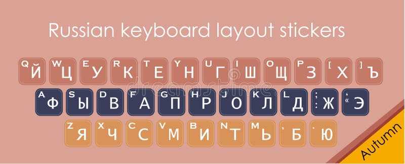 Keyboard Stickers. Russian Layout. Cyrillic. Russian Letters Stickers ...