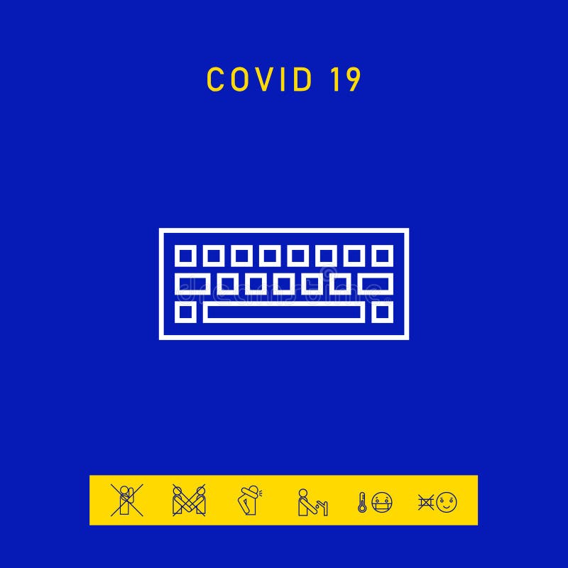 Keyboard Symbol Line Icon. Graphic Elements for Your Design Stock ...