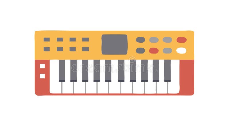 Keyboard Synthesizer or Piano MIDI Controller Music Icon, Vector Design ...