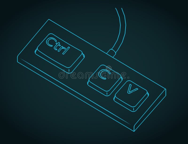 Ctrl C, Ctrl V Keys on the Keyboard, Copy and Paste the Key Combination ...