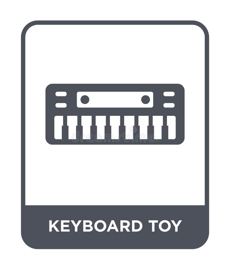 Keyboard Toy Icon in Trendy Design Style. Keyboard Toy Icon Isolated on ...