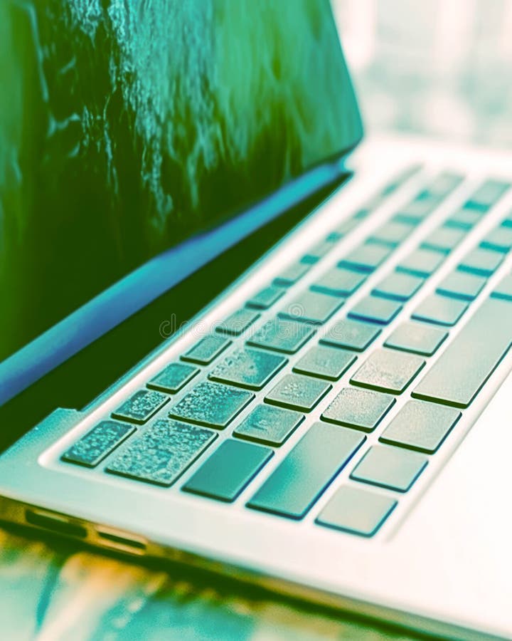 Keyboard Transformation Process with Vibrant Color Changes in a Cozy ...