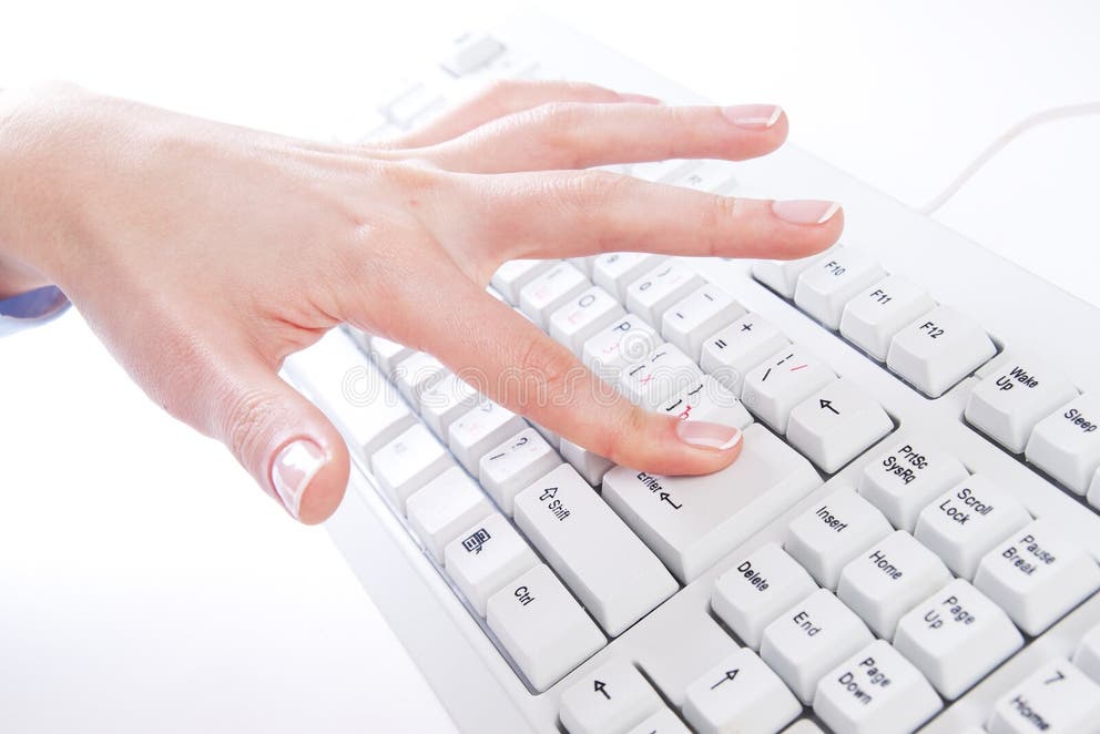 Keyboard Typing stock photo. Image of focus, office, modern - 22434804