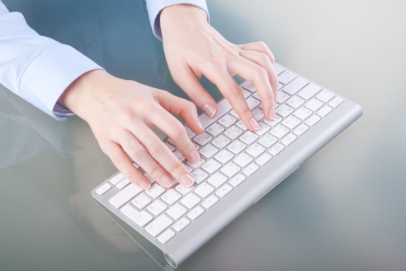 Keyboard typing stock image. Image of keypad, finger - 23793415