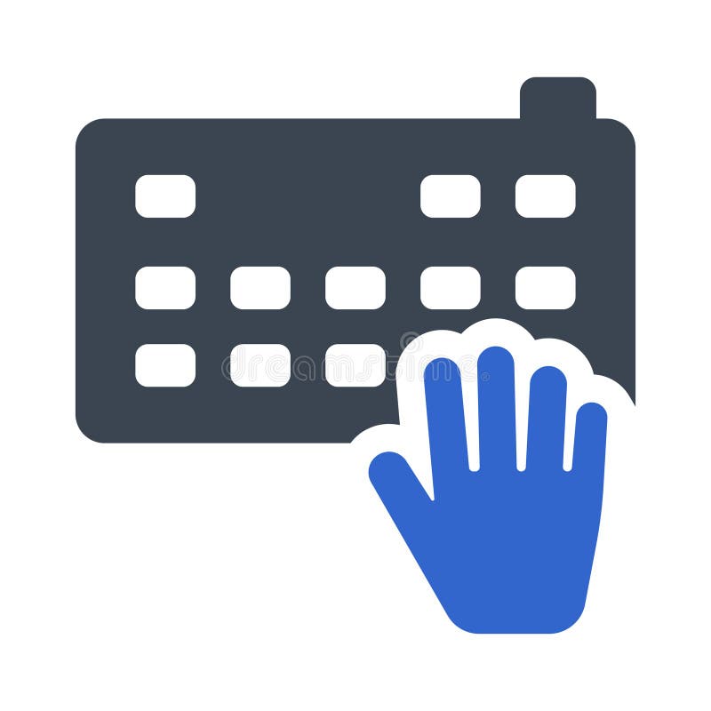 Keyboard typing Icon stock vector. Illustration of programming - 315875072