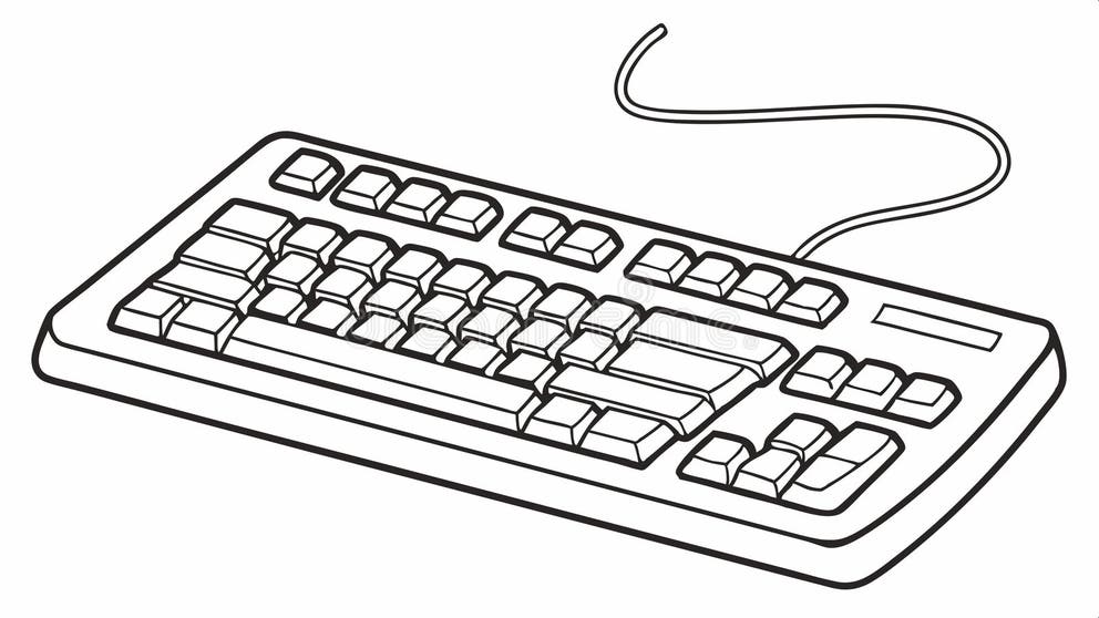 Keyboard Vector, Computer Input Device, Technology and Typing Design ...
