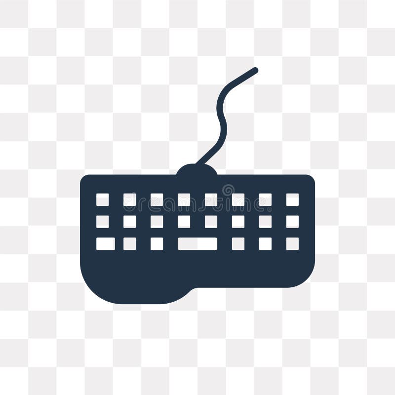 Keyboard Vector Icon Isolated on Transparent Background, Keyboard ...