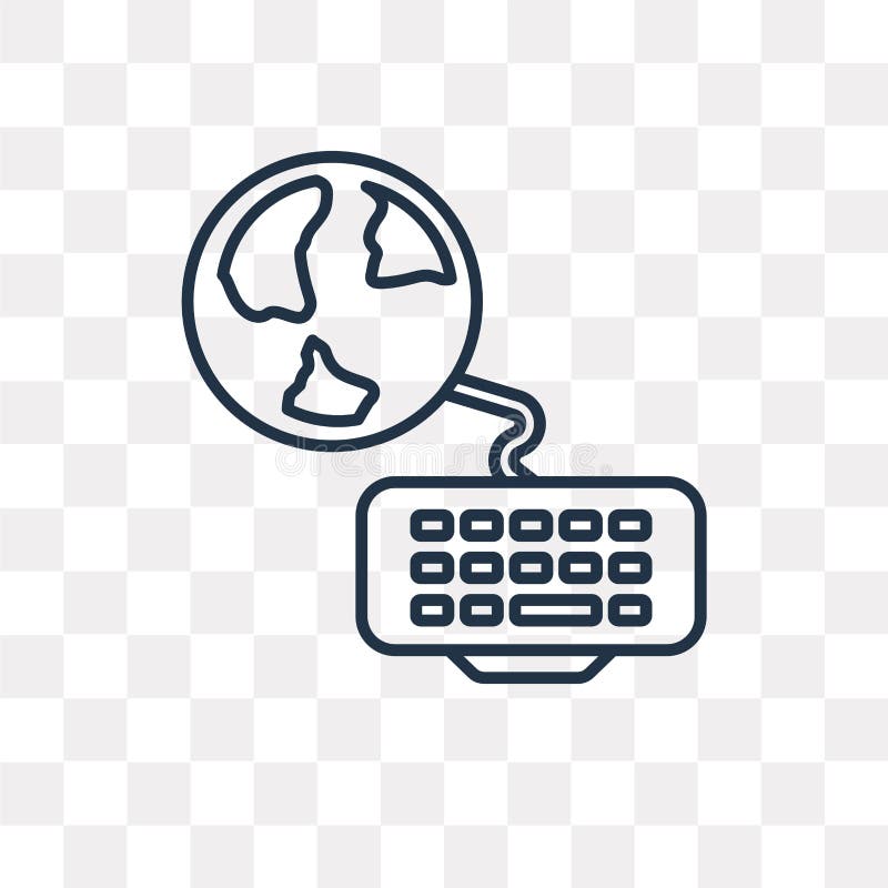 Keyboard Icon Vector Sign and Symbol Isolated on White Background ...