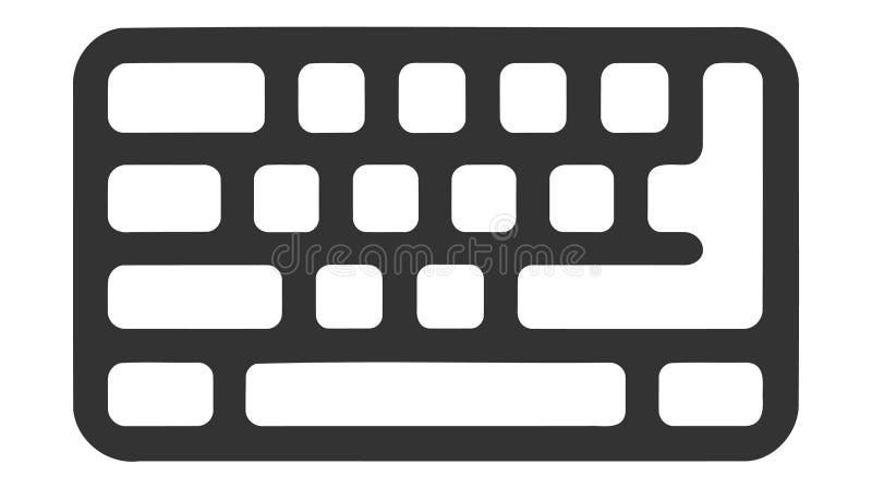Keyboard Vector Icon. Keyboard Linear Sign Stock Vector - Illustration ...