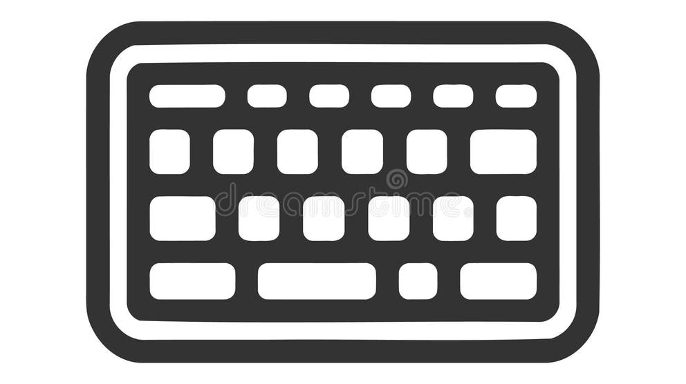 Keyboard Vector Icon. Keyboard Linear Sign Stock Illustration ...