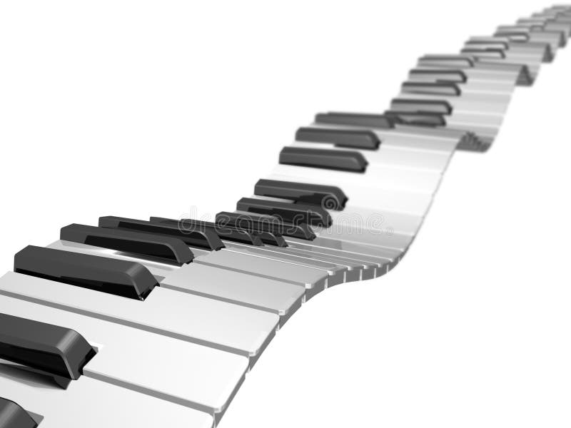 Keyboard wave stock illustration. Illustration of classical - 25945564