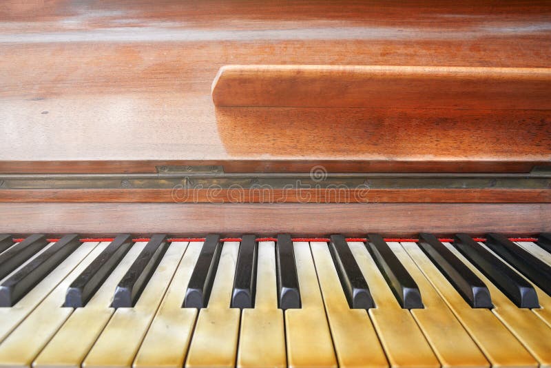 Old Worn Out Piano Close Up of Missing Keys Stock Image - Image of ...