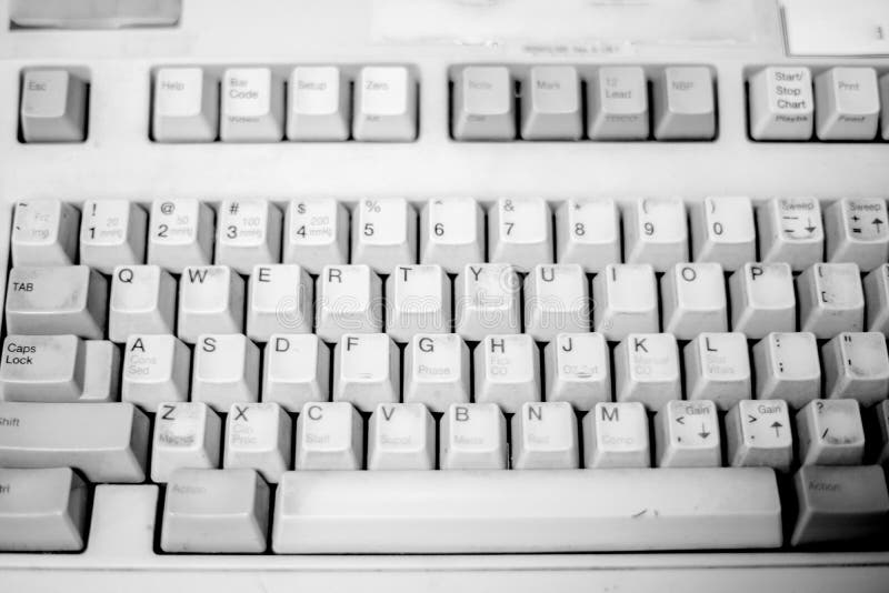 Keyboard on white stock image. Image of control, electronic - 105248489