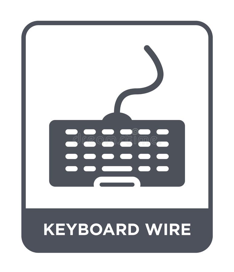Keyboard Icon in Trendy Design Style. Keyboard Icon Isolated on White ...