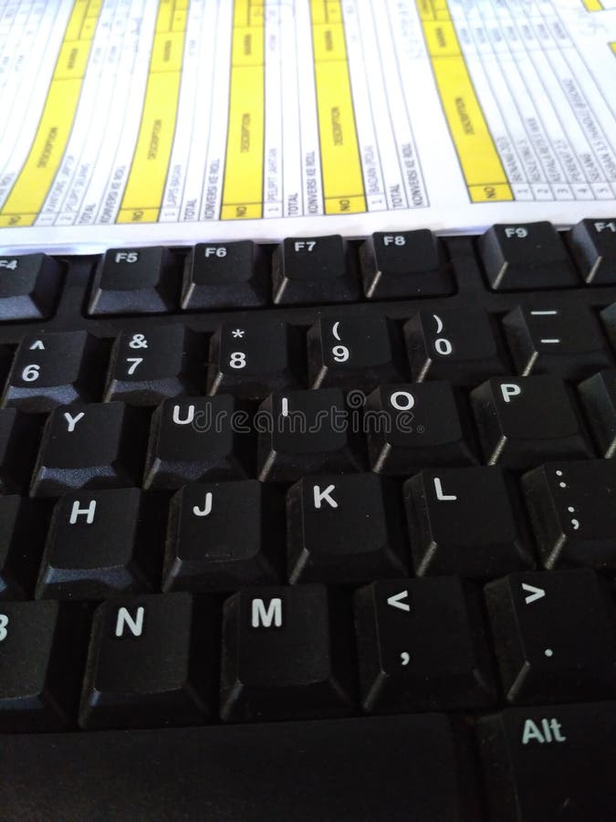 Keyboard work stock photo. Image of deadline, computer - 83372274