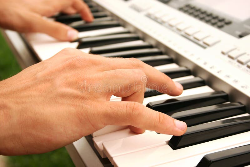 Keyboards player stock image. Image of closeup, keypad - 17834117