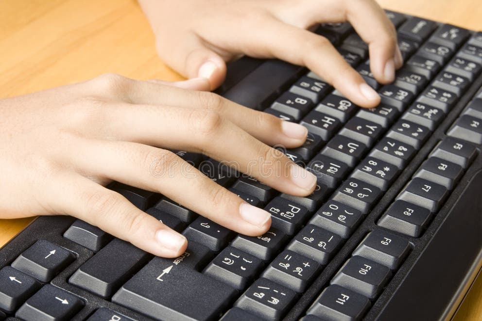 Keyborad stock photo. Image of employment, fingers, computers - 18818038