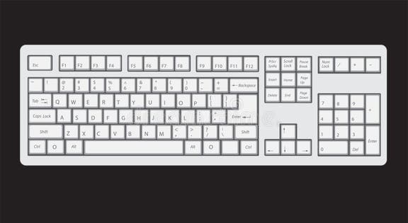 Computer keyboard,keybord stock vector. Illustration of design - 352273997