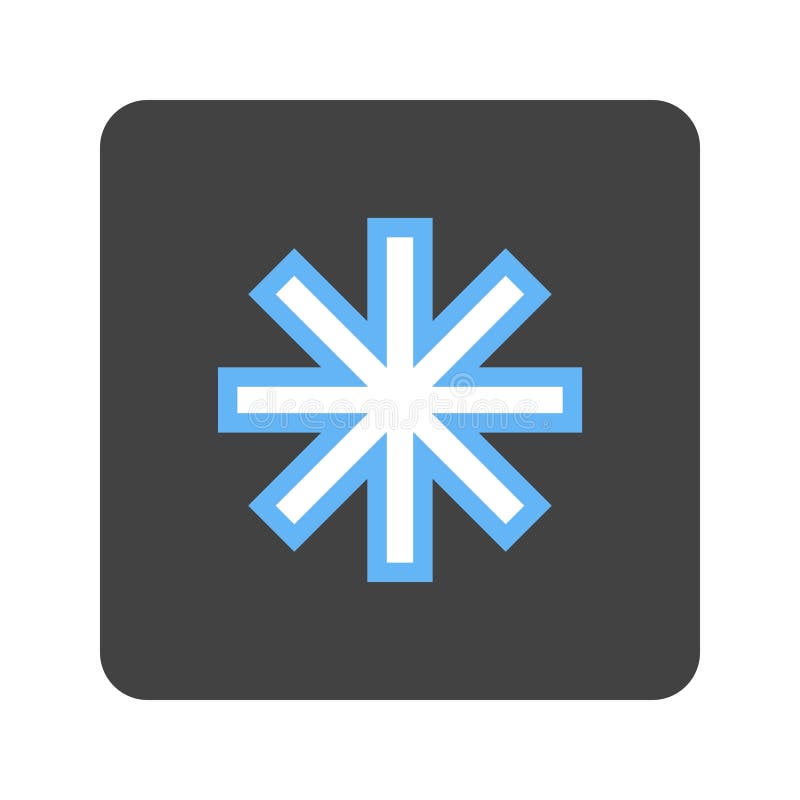 Keycap Asterisk Icon Vector Image. Stock Vector - Illustration of ...