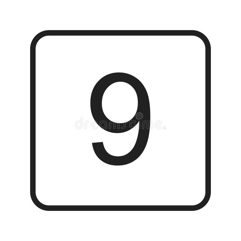 Keycap Digit One Icon Image. Stock Illustration - Illustration of digit ...