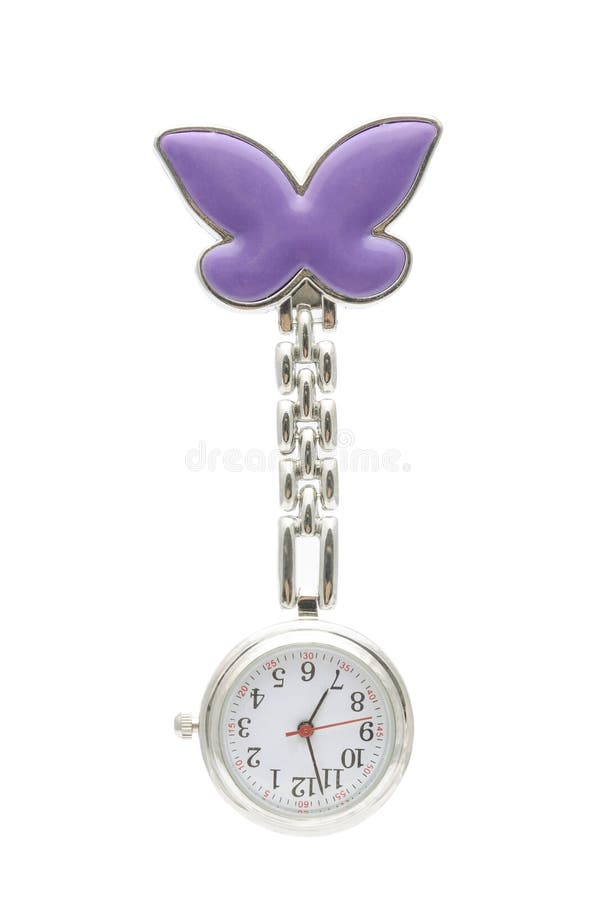Keychain with the Clock Isolated on White Stock Image - Image of chain ...